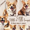 Corgi PNG SVG Bundle 18 Images Digital Printable Vector Instant ...