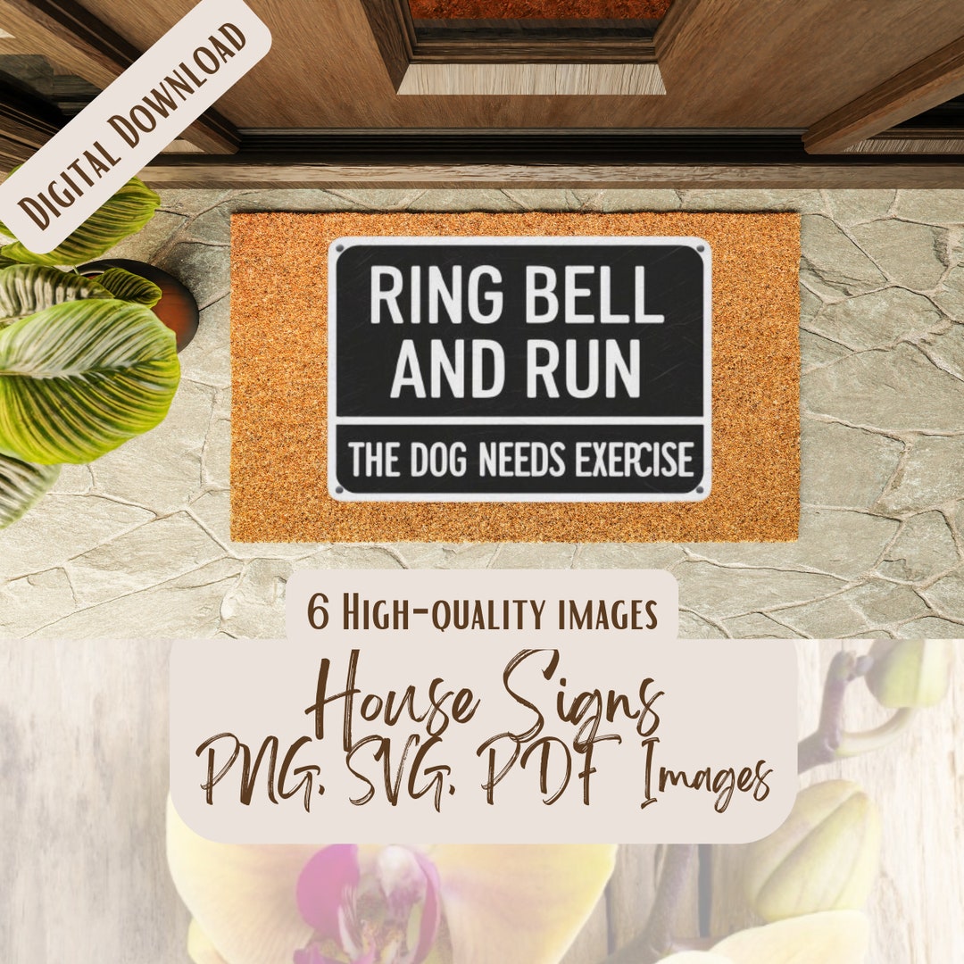 Funny Home Sign PNG SVG Bundle 6 Images Digital Printable Vector ...