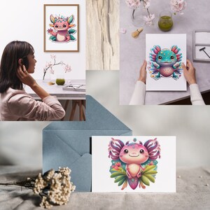 Axolotl PNG SVG Bundle 51 Images Digital Printable Vector Instant ...