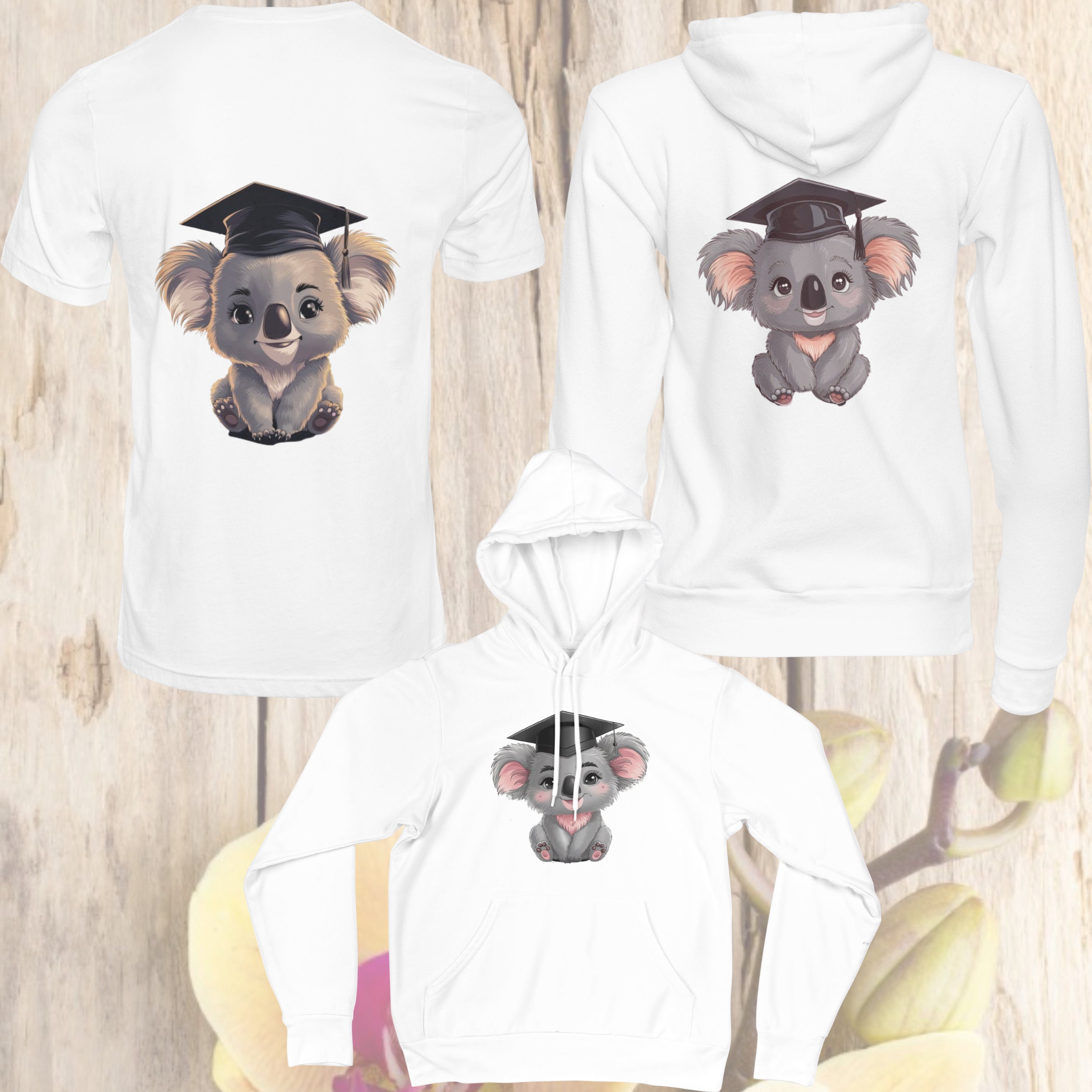 Koala Graduation PNG SVG Bundle 28 Images Digital Printable Vector ...