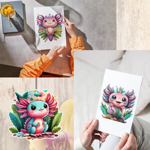 Axolotl PNG SVG Bundle 51 Images Digital Printable Vector Instant ...