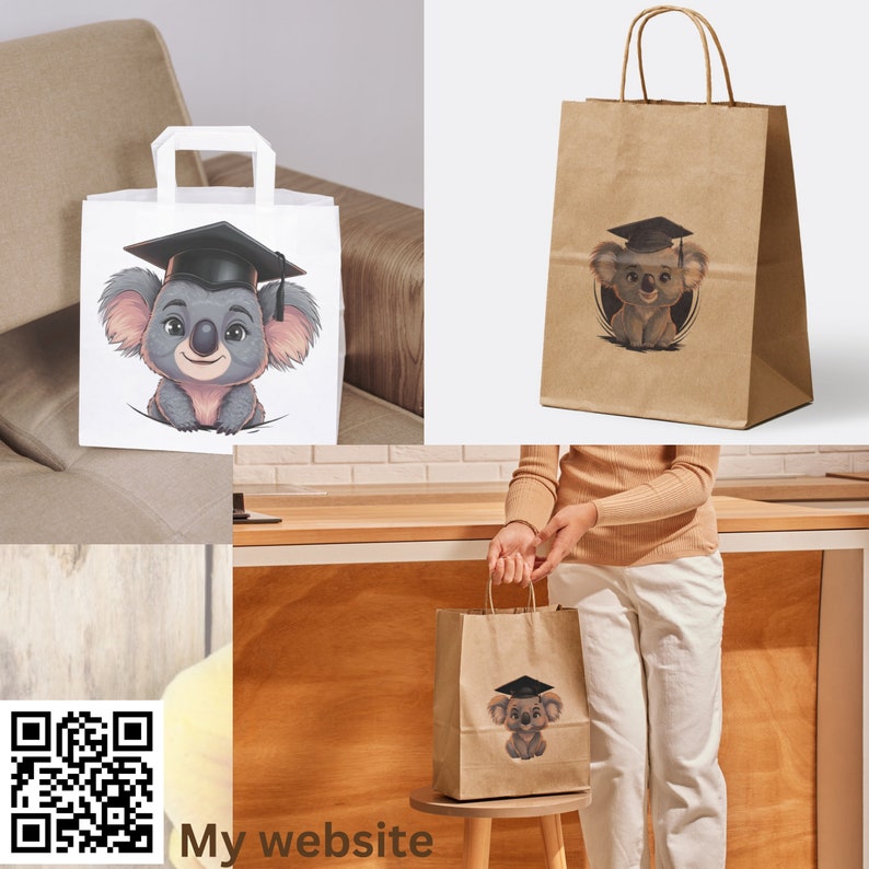 Koala Graduation PNG SVG Bundle 28 Images Digital Printable Vector ...
