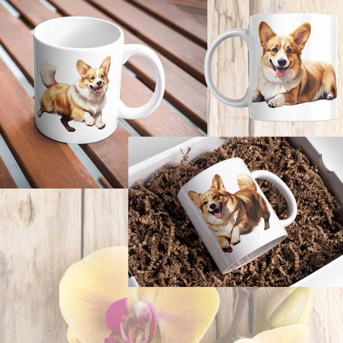 Corgi PNG SVG Bundle 18 Images Digital Printable Vector Instant ...
