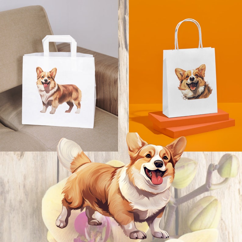 Corgi PNG SVG Bundle 18 Images Digital Printable Vector Instant ...