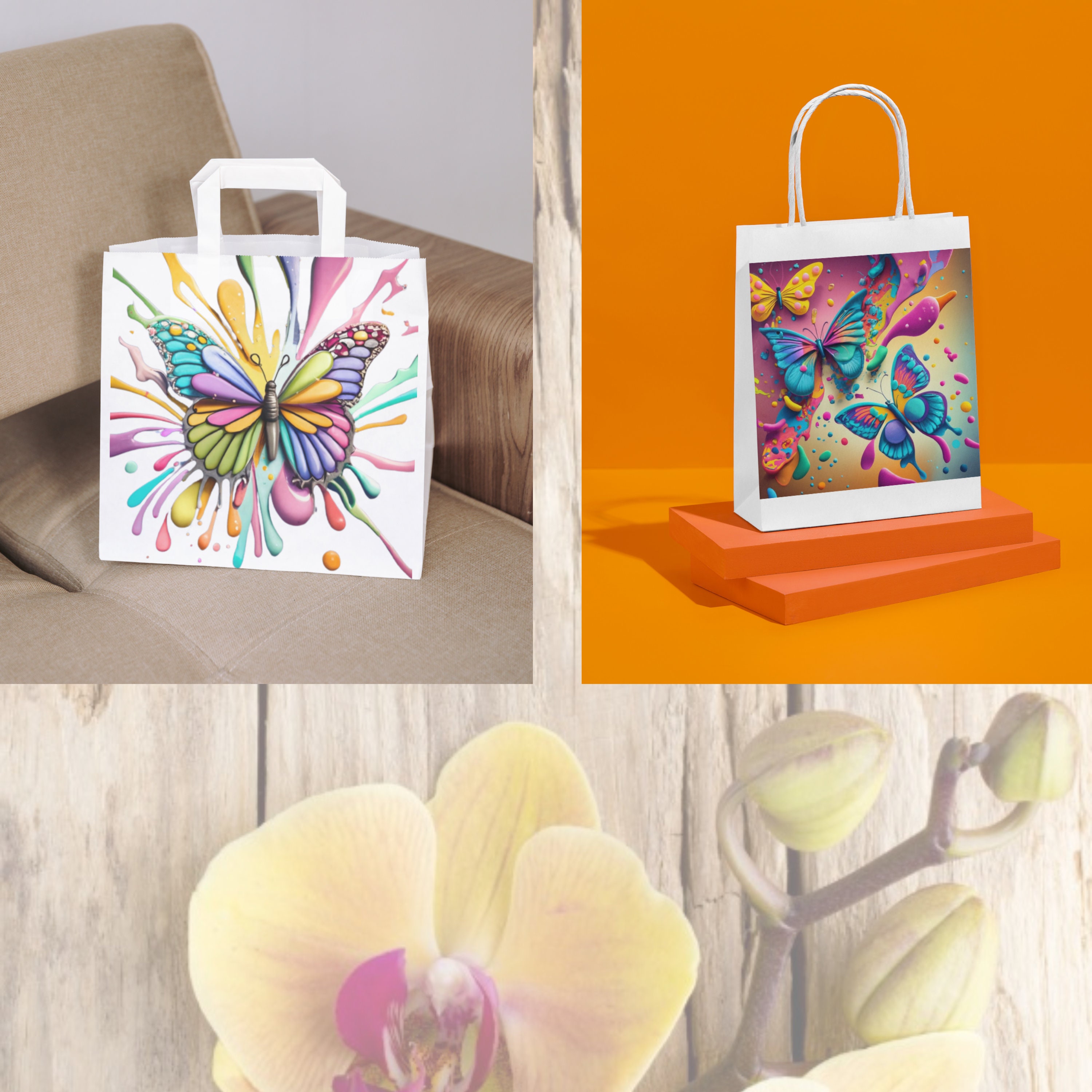 Butterfly Paint Splatter PNG SVG Bundle 38 Images Digital Printable ...
