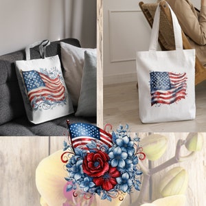 American Flag Watercolor PNG SVG Bundle, 38 Patriotic Clipart Designs ...