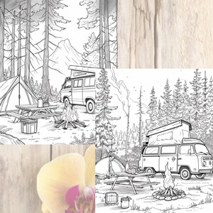 50 Camping Coloring Pages, Adventure & Nature-themed Printable Coloring ...