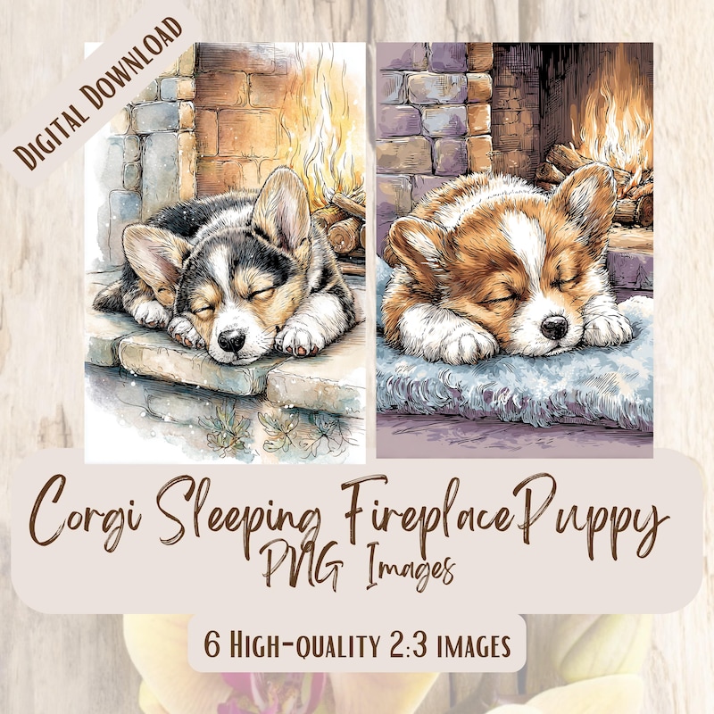 Corgi Winter Png - Etsy