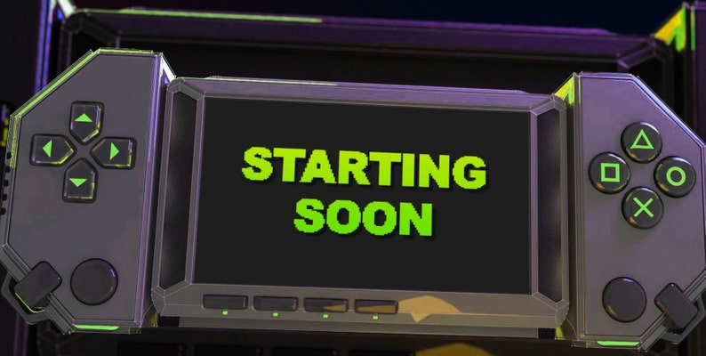 Twitch Overlays Stream Green Controller Animated 4 Screens - Etsy