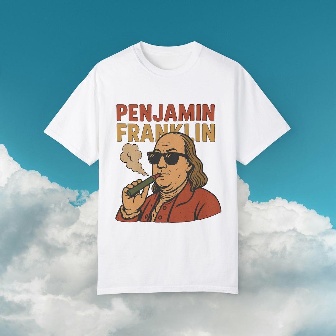 Funny Benjamin Franklin Vaping Shirt, Penjamin Franklin Meme Tee ...