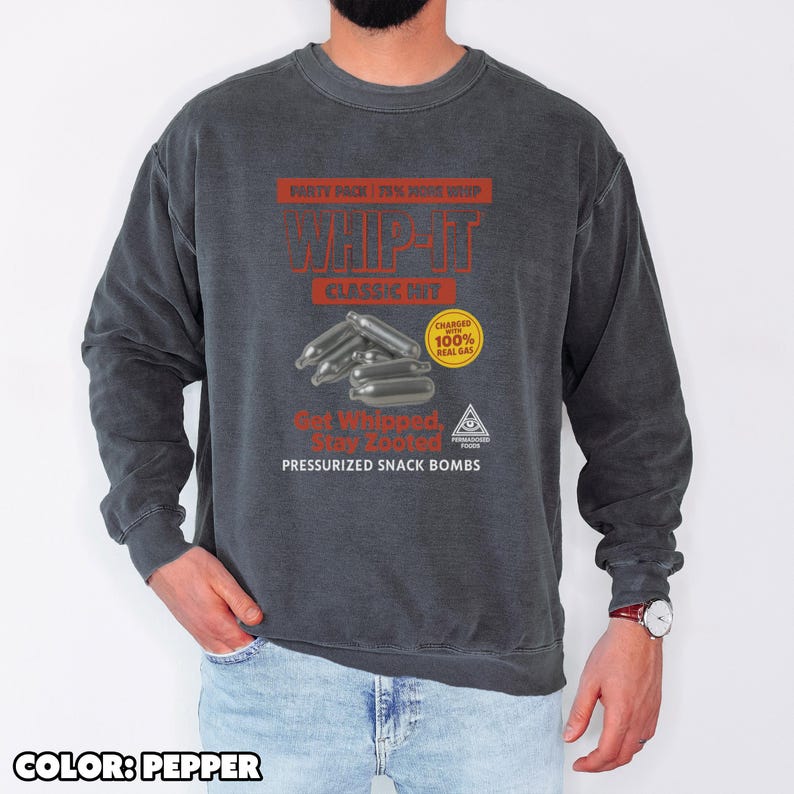 WHIP-IT Meme Sweatshirt, Funny Parody Graphic Crewneck - Etsy
