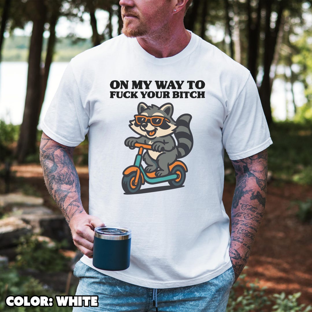 Scooter Raccoon Meme Shirt, Funny Graphic Tee - Etsy