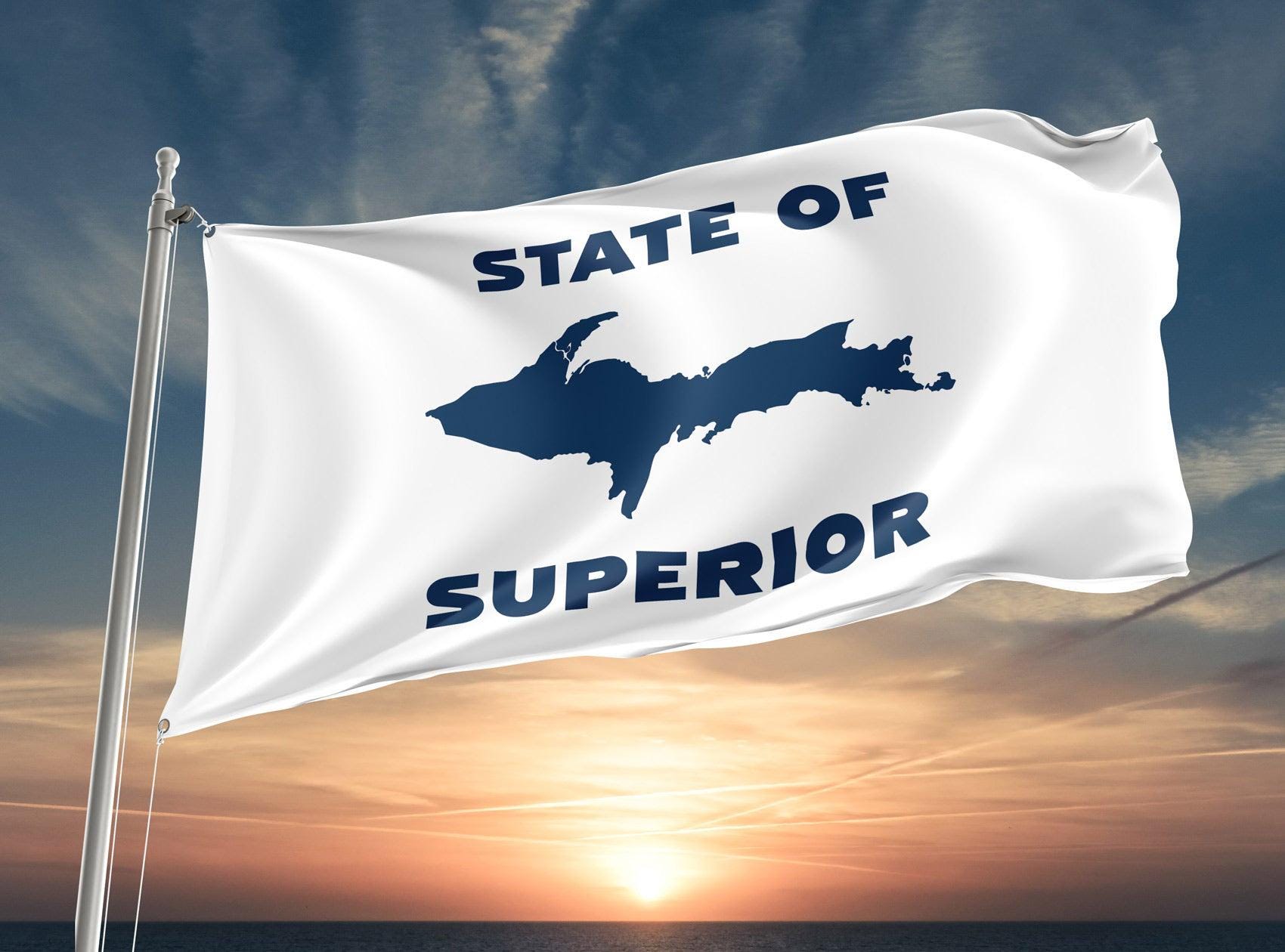 State of Superior | Upper Peninsula Flag - Etsy