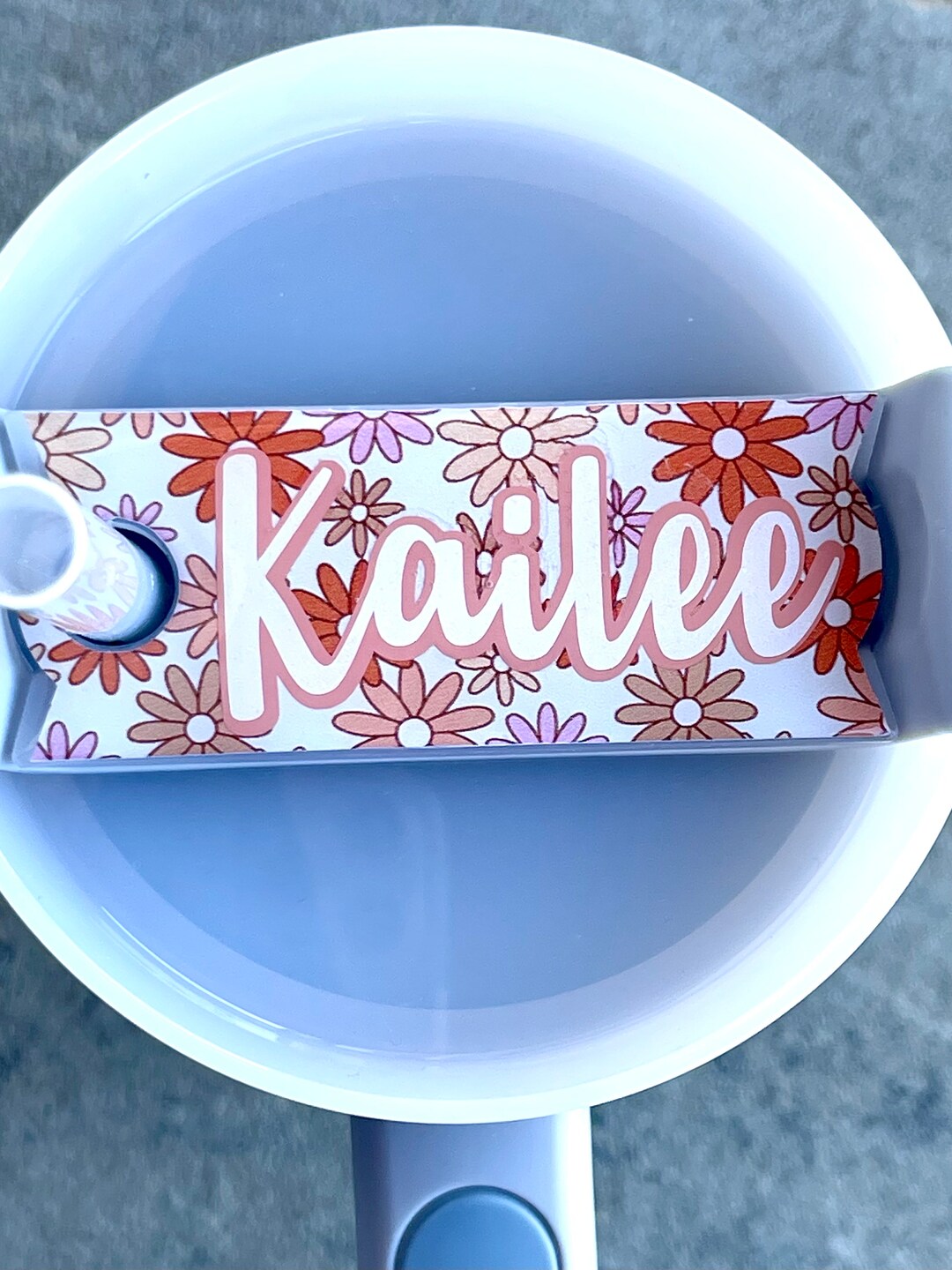 Stanley Plate Daisy Print Custom Handmade Nameplate Personalized Gift ...