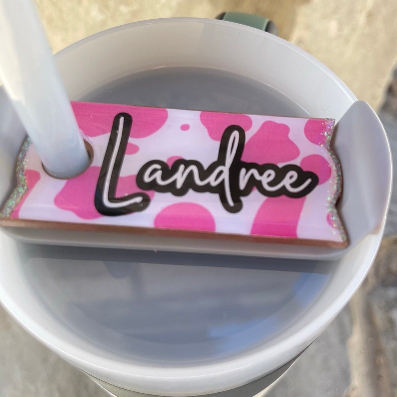Western Stanley Tumbler Cow Print Stanley Cup Name Plate Stocking ...