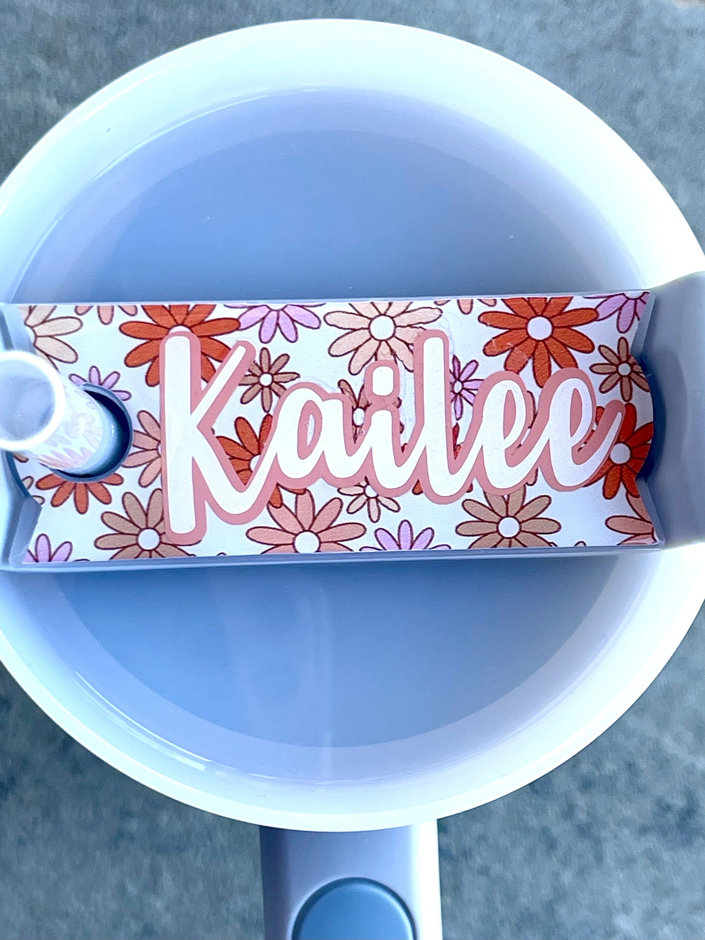 Stanley Plate Daisy Print Custom Handmade Nameplate Personalized Gift ...