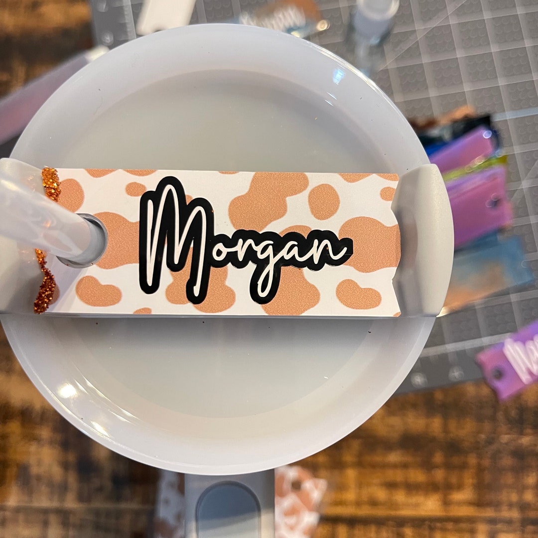 Western Stanley Tumbler Cow Print Stanley Cup Name Plate Stocking ...