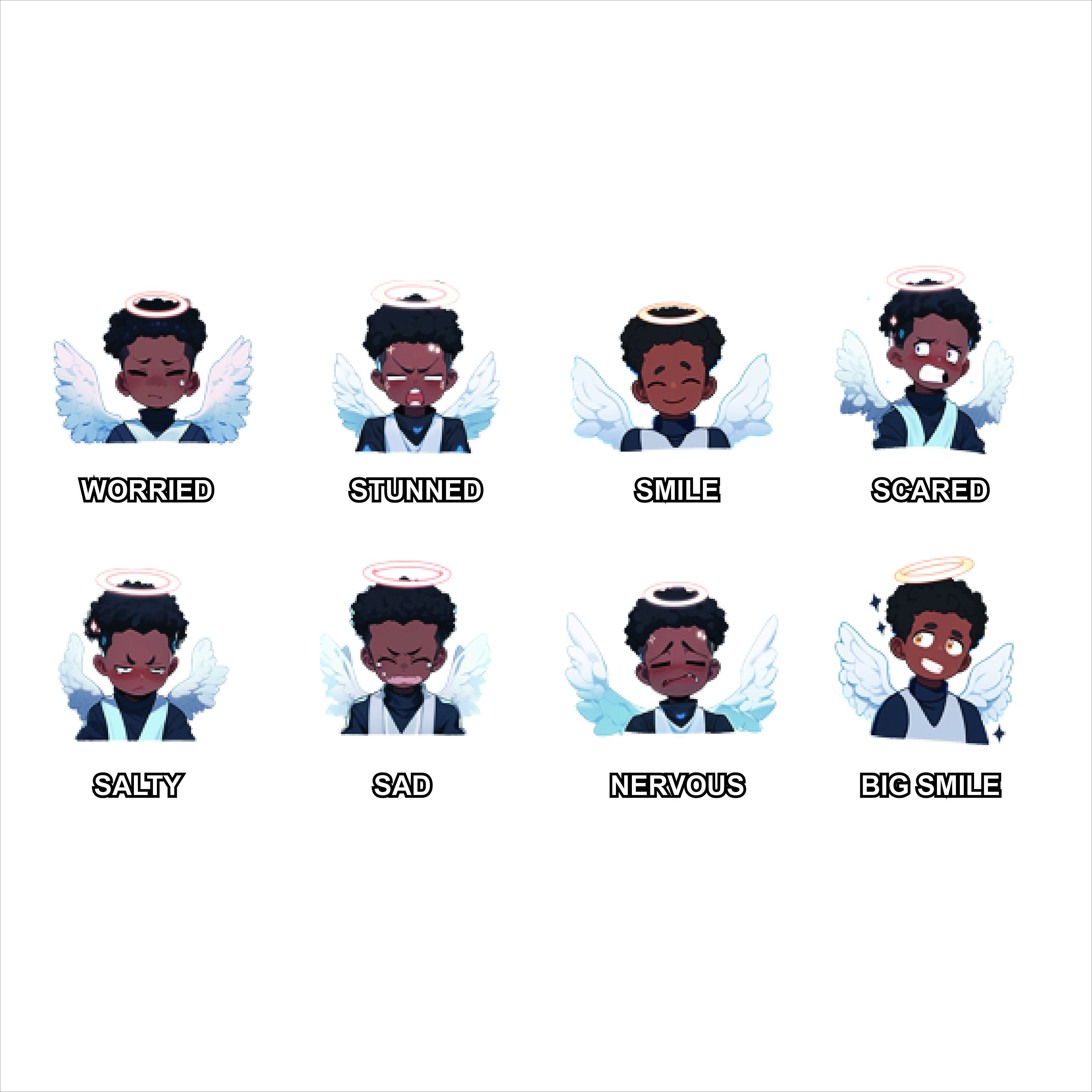 8x Halo Man | Twitch Emotes - Etsy