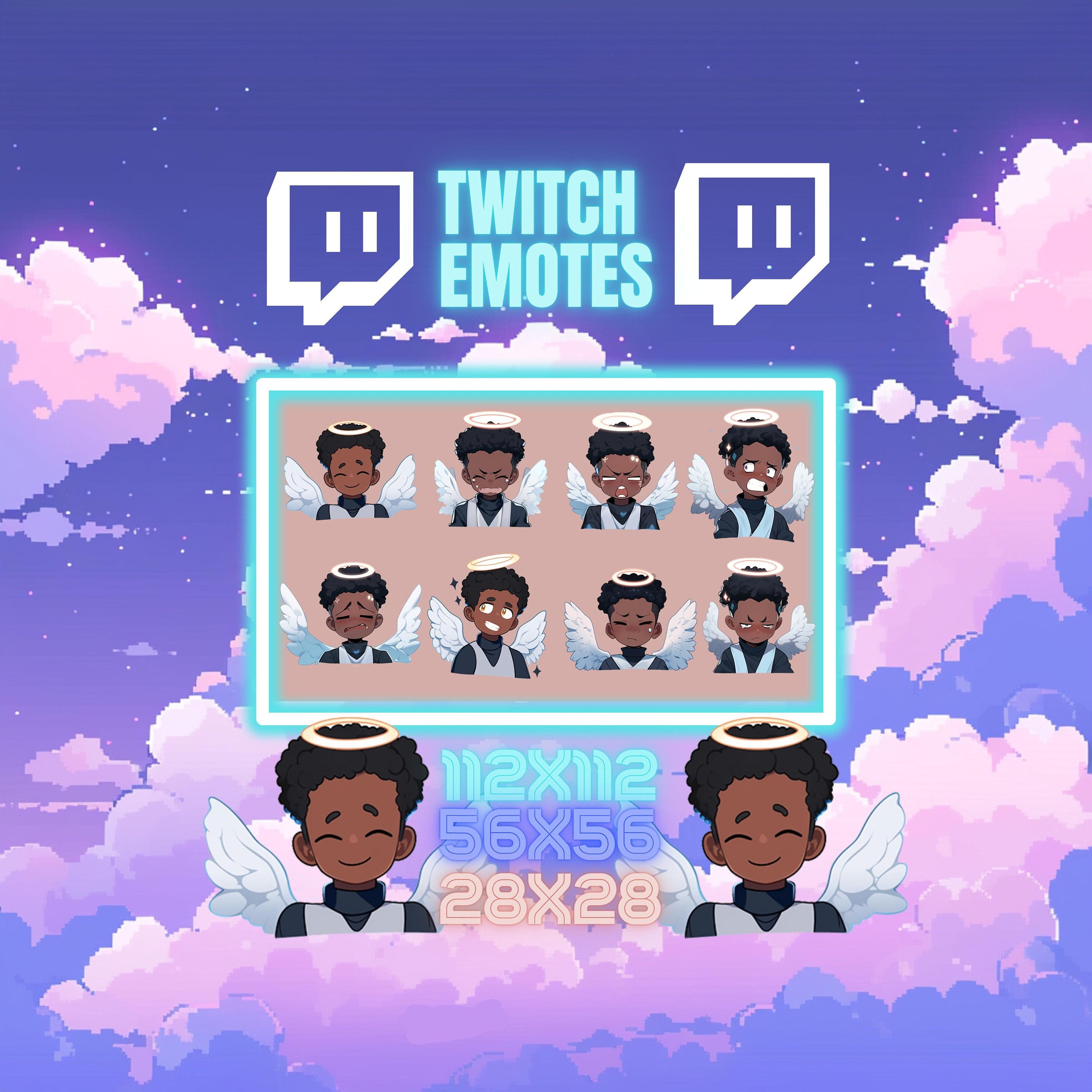8x Halo Man | Twitch Emotes - Etsy