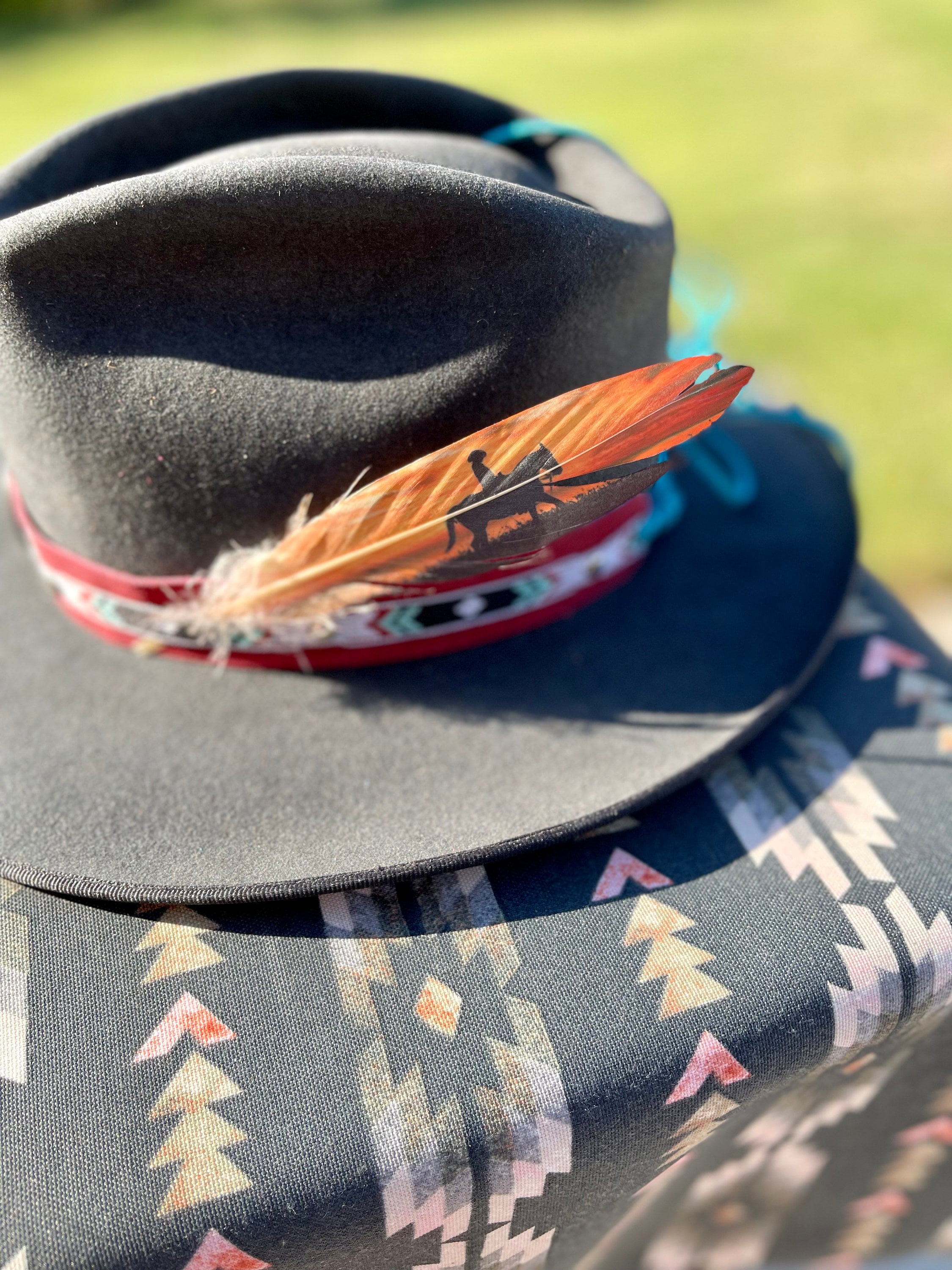 Lone Rider Design 11, Hat Feather, Cowboy Hat Accessories, Western ...