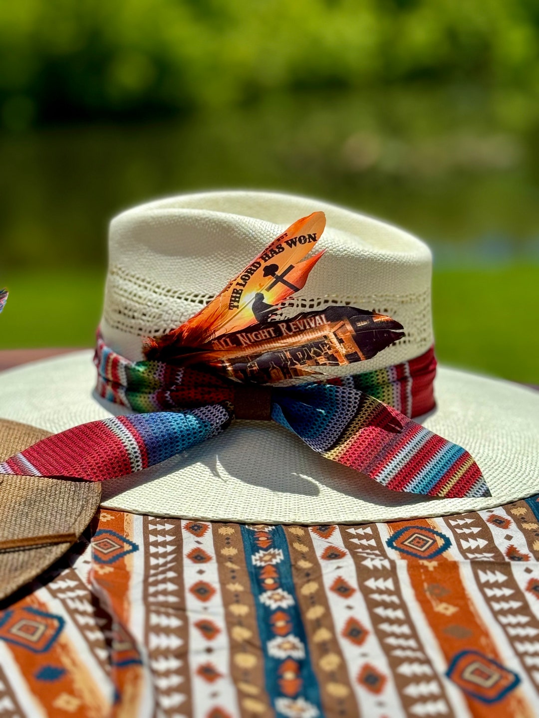 All Night Revival Hat Feather, Cowboy Hat Accessories, Western Fashion ...