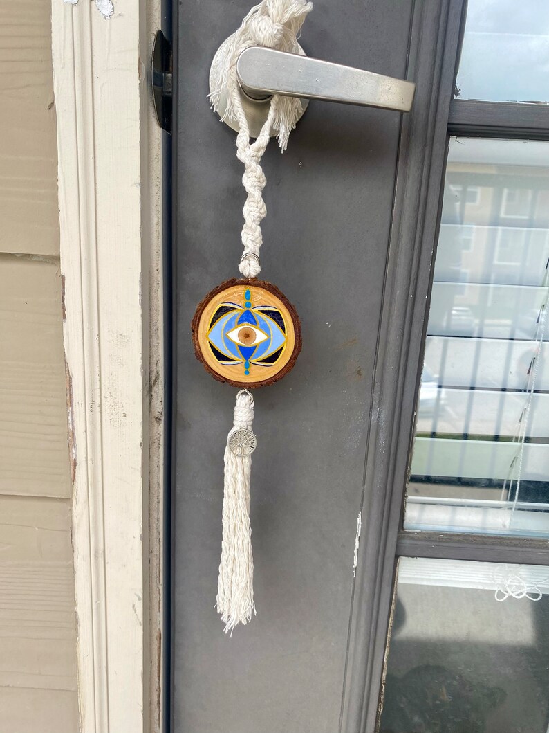 Wooden Evil Eye Hangers (assorted) - Etsy