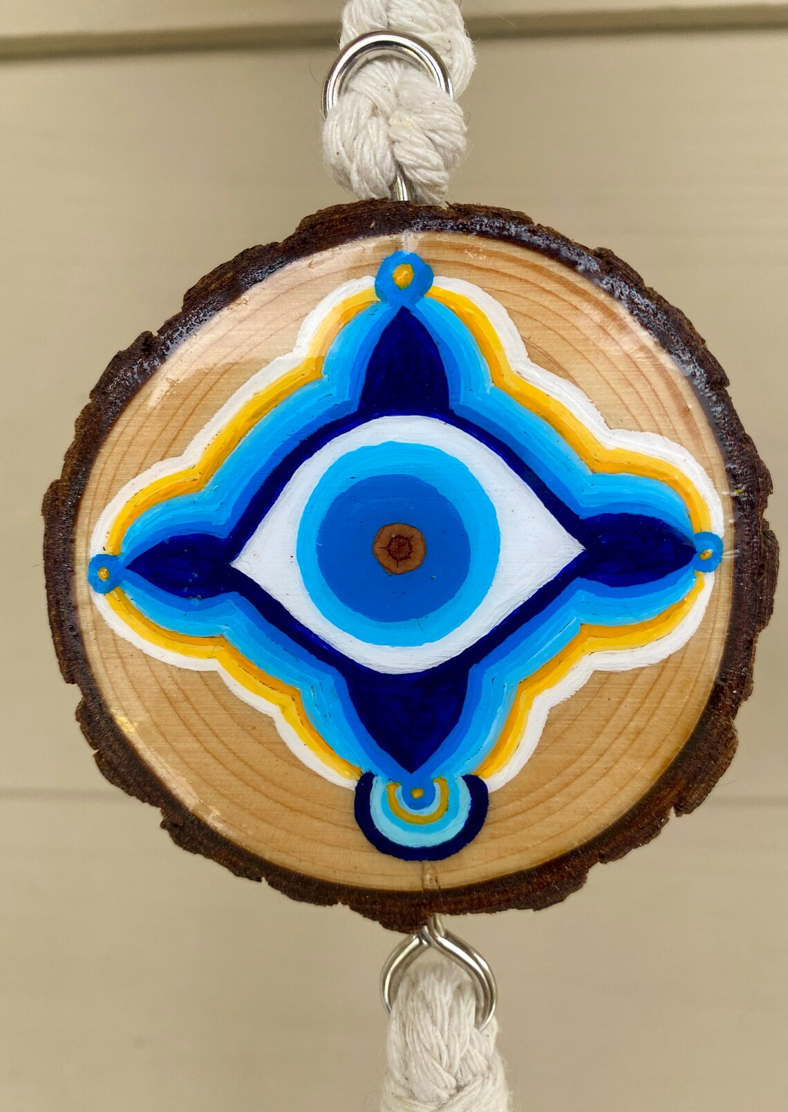 Wooden Evil Eye Hangers (assorted) - Etsy
