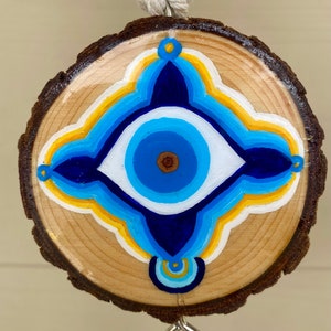 Wooden Evil Eye Hangers (assorted) - Etsy