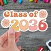 Class of 2036 Printable Sign Retro Groovy Back to School Sign First Day ...