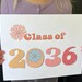 Class of 2036 Printable Sign Retro Groovy Back to School Sign ...