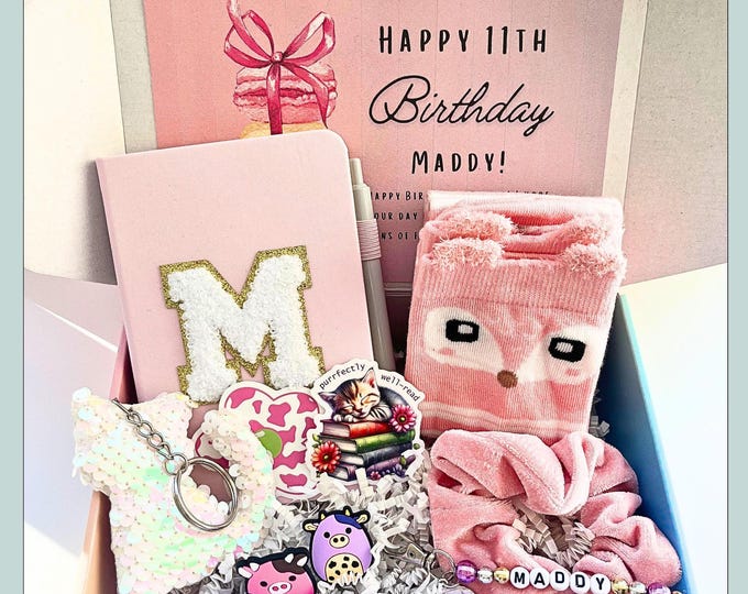 Teen or Tween Girl Birthday Gift Personalized / Teenager Gift Basket ...