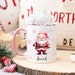 Personalized Pink Christmas Name Mug Custom Kids Hot Chocolate Mug Kids ...