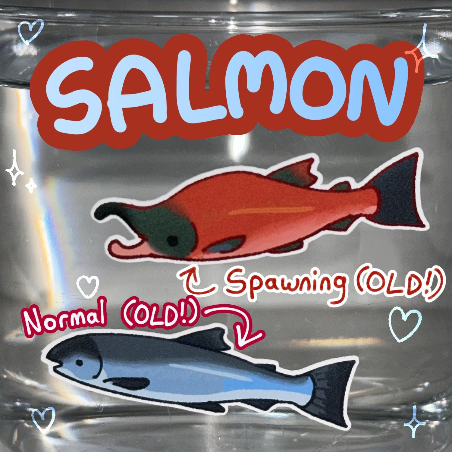 Salmon Stickers! Sockeye Fishy + More - Etsy