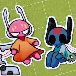 Rain World Iterator Stickers! Five Pebbles + Looks to the Moon - Etsy