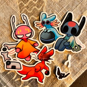 Rain World Iterator Stickers! Five Pebbles + Looks to the Moon - Etsy