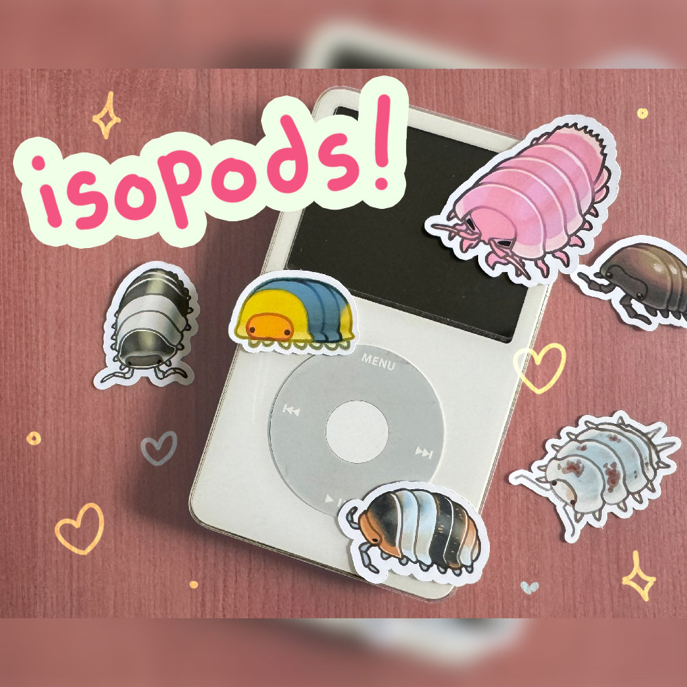 Isopod Stickers Rubber Ducky, Giant Isopod More - Etsy