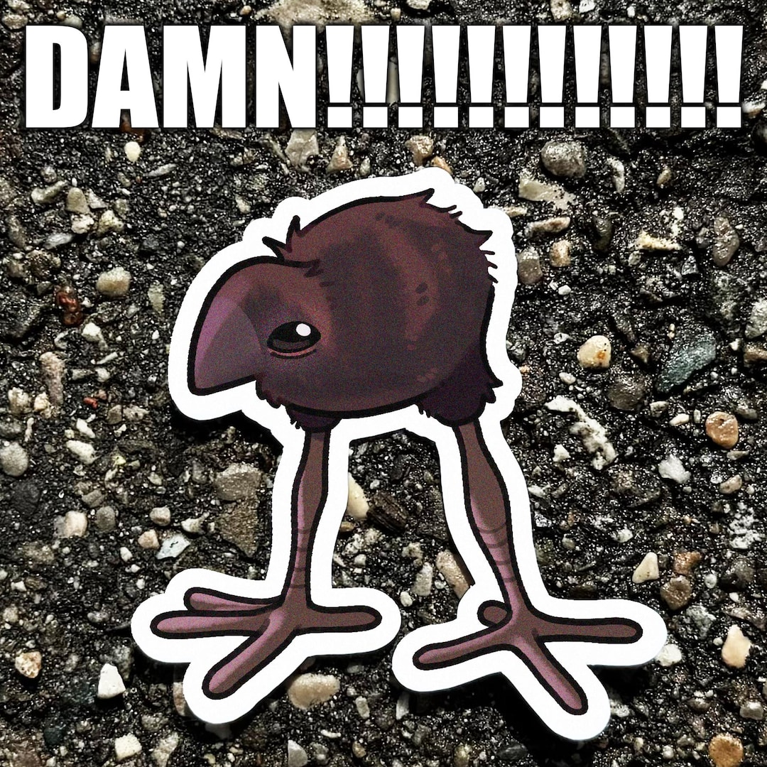 DAMN!! Pukeko Baby Bird Stickers - Etsy