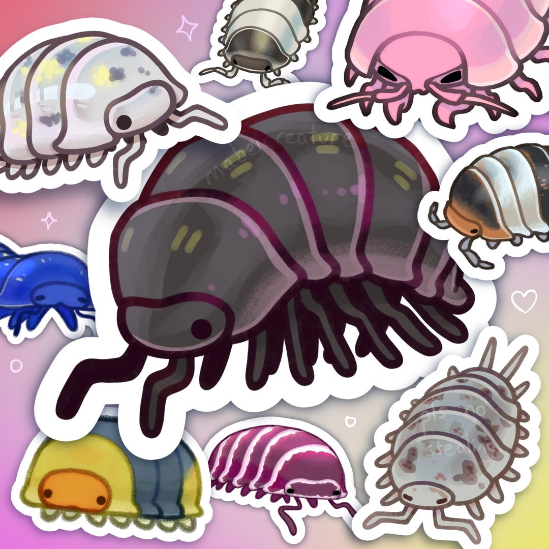 Isopod Stickers! Rubber Ducky, Giant Isopod + More - Etsy