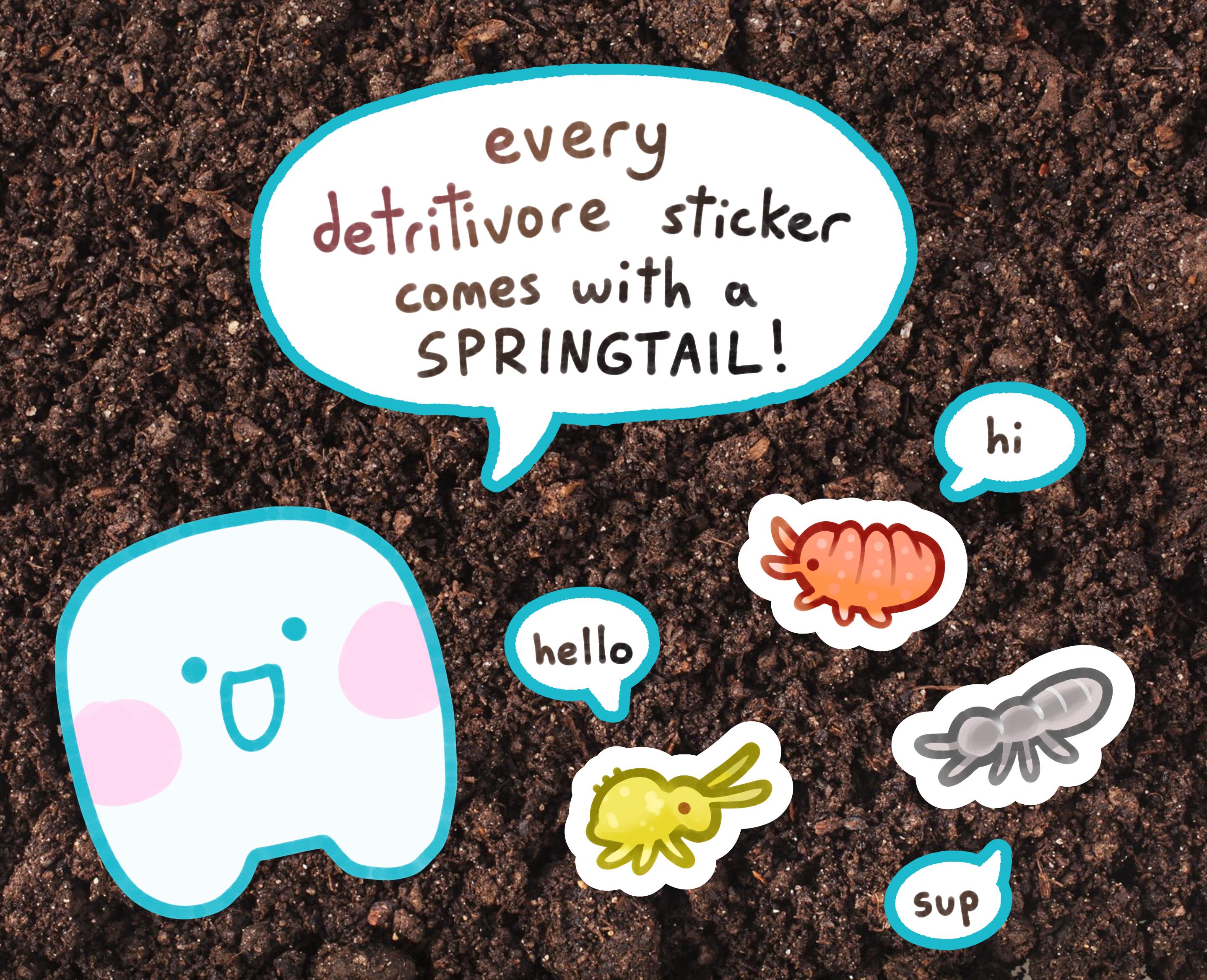 Tiny + Big Tardigrade Stickers!! (water Bear / Moss Piglet) - Etsy