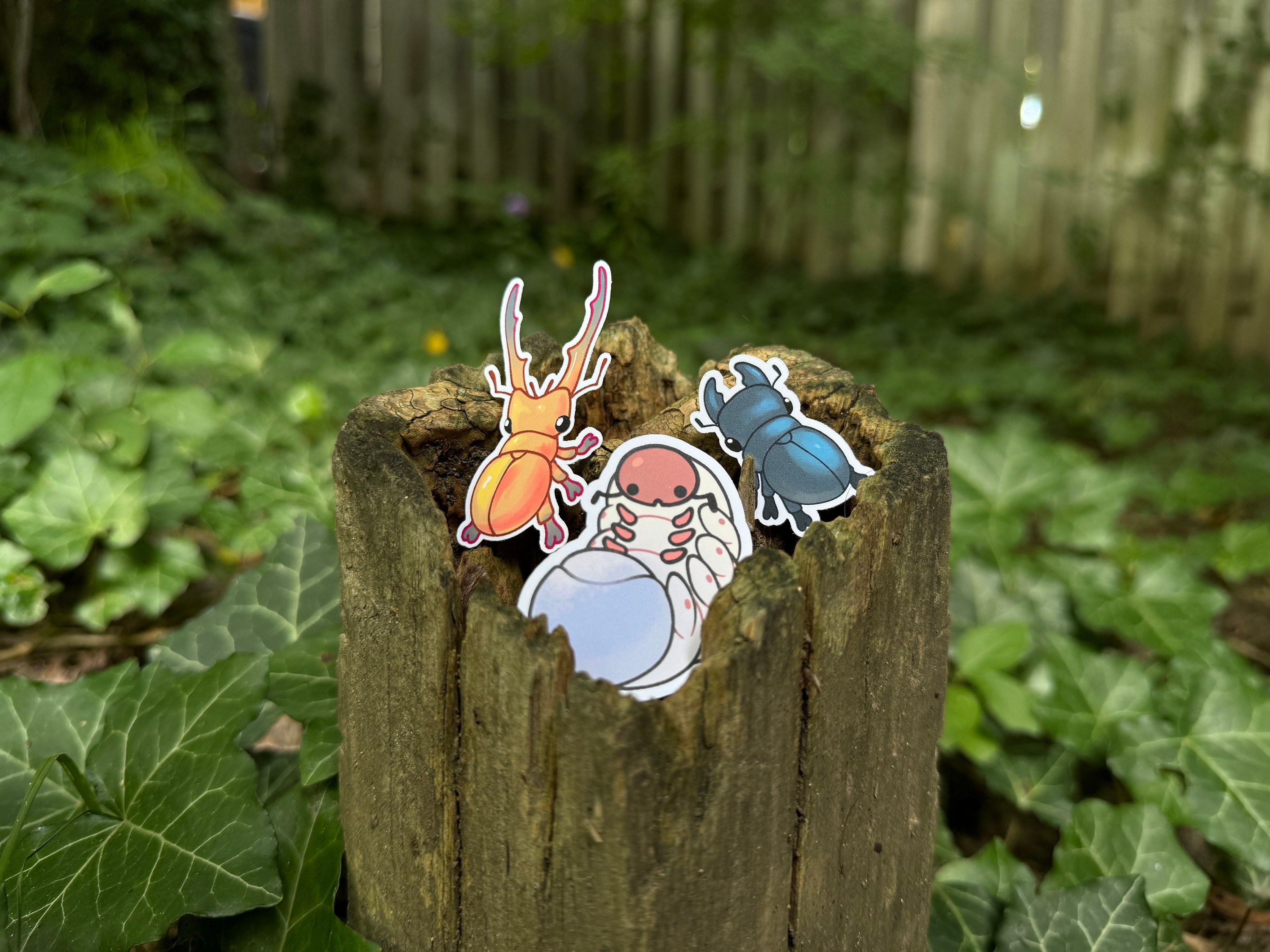 GRUB Sticker Cute Baby Beetle Waterproof Sticker - Etsy