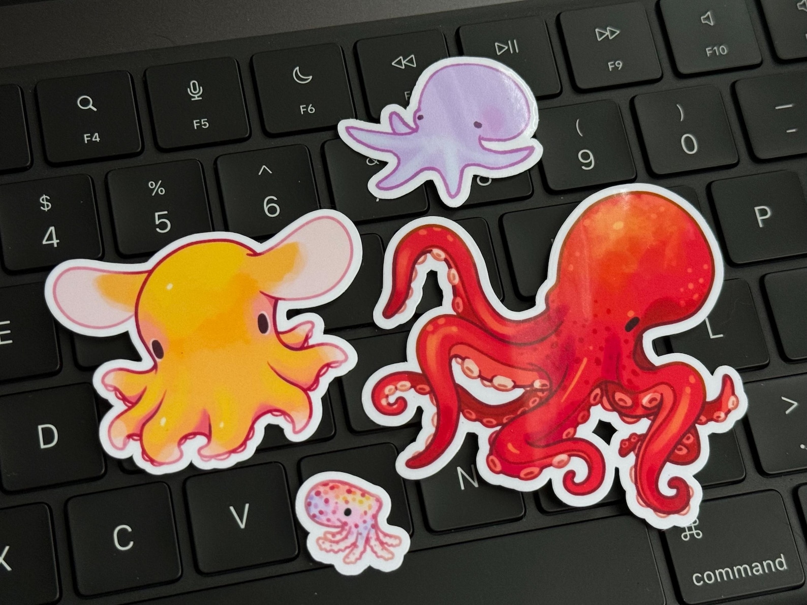 Octopus and Squid Stickers!! (dumbo, Giant, Bobtail, Etc) - Etsy