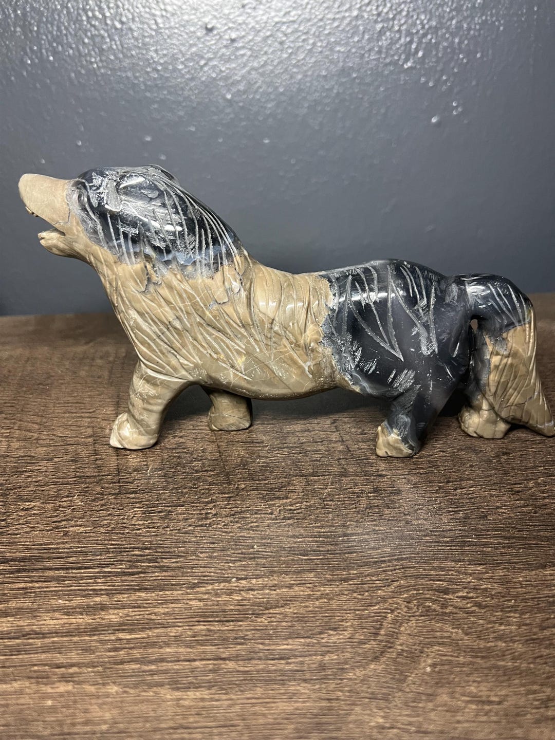 Volcano Agate Wolf - Etsy