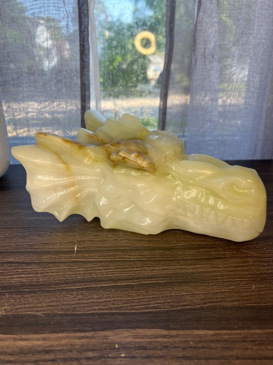 Afghanistan Jade Dragon Head 9”!! - Etsy