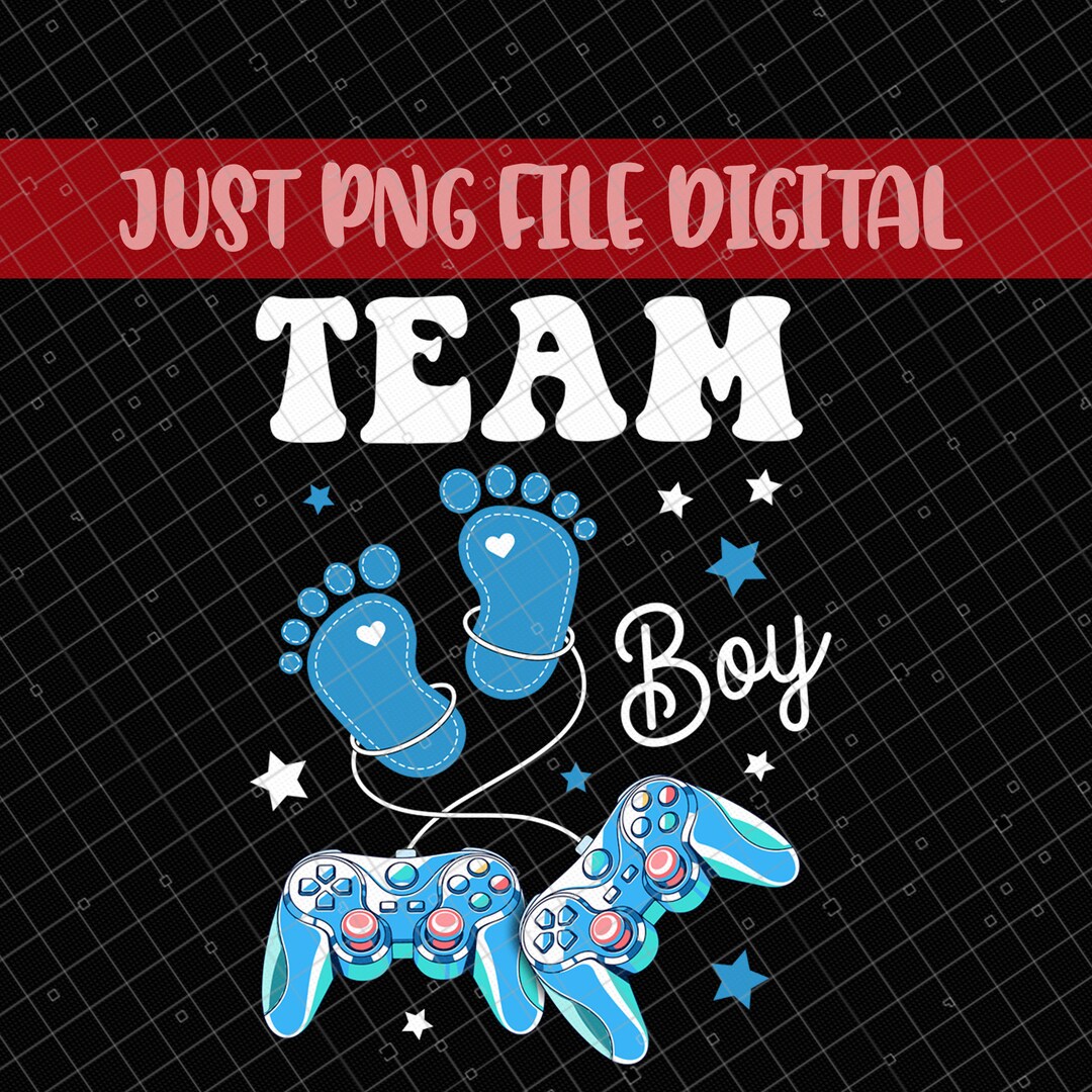 Team Boy Png Gender Reveal Png Team Boy Controller Png - Etsy