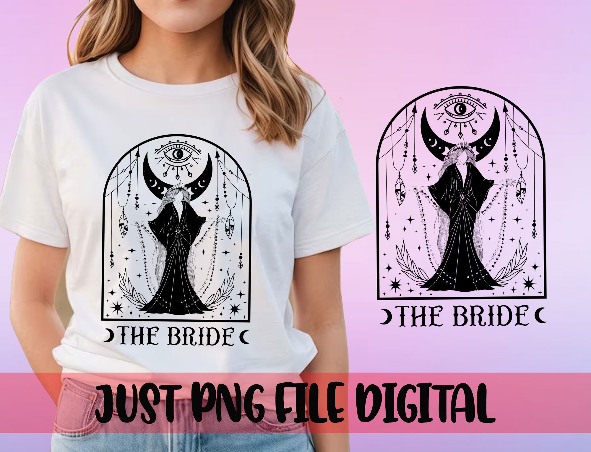 The Bride Png, Halloween Bride Png, Halloween Bachelorette Png, Spooky ...
