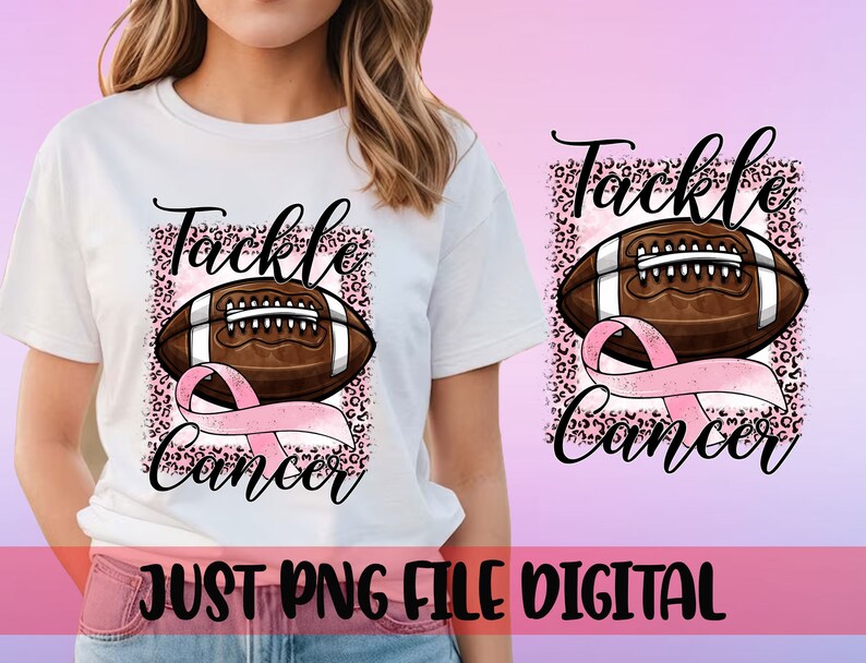 Tackle Cancer Png Breast Cancer Awareness Pink Ribbon Png - Etsy