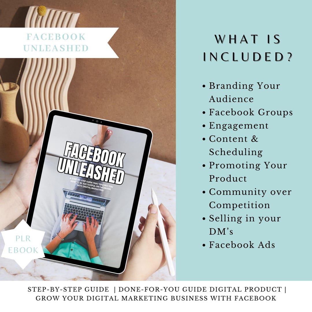PLR Facebook Unleashed, Selling on Facebook, Facebook PLR Templates ...
