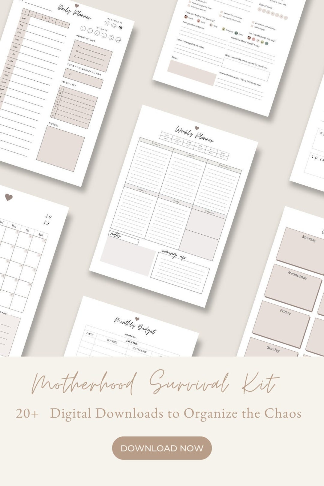 The Ultimate Mom Planner, Digital Download PDF, Over 20 Pages for ...