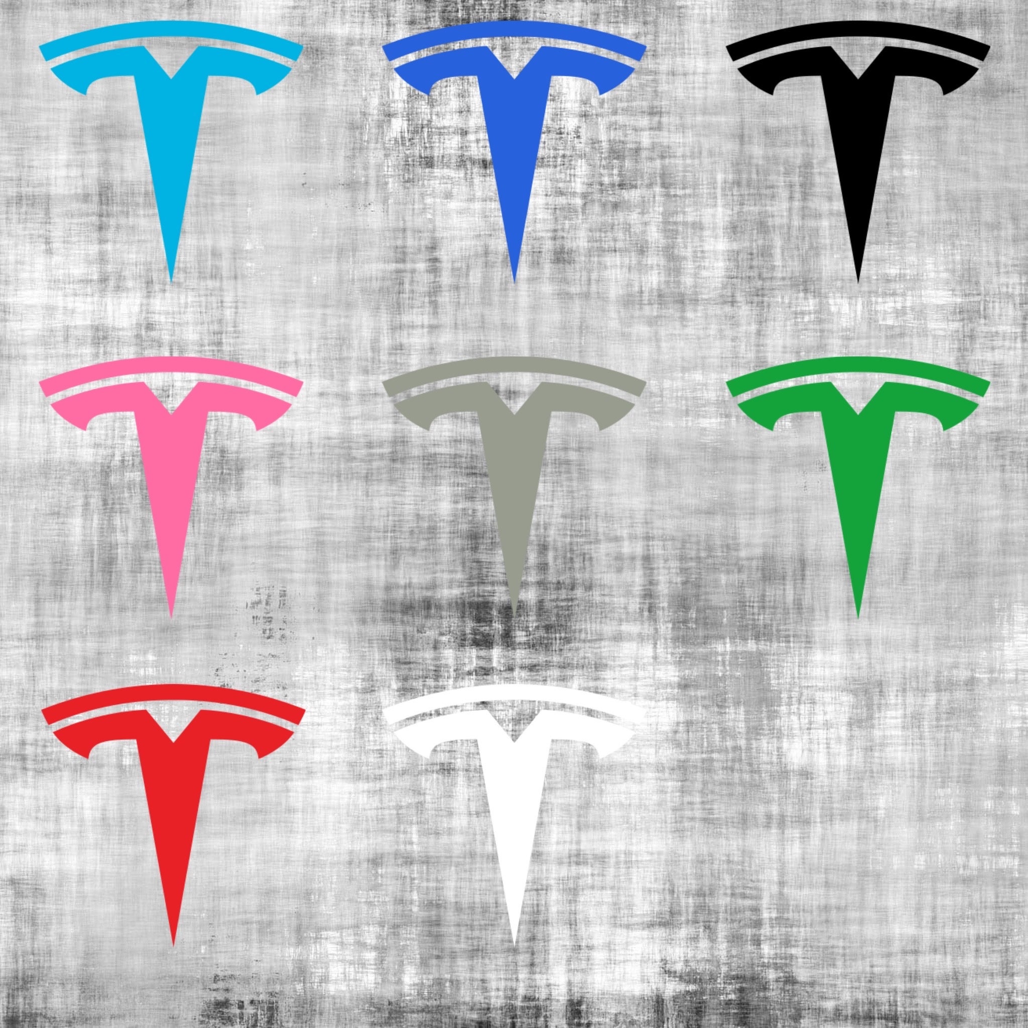 Tesla Logo Inspired Vinyl Stickers Decal - Etsy