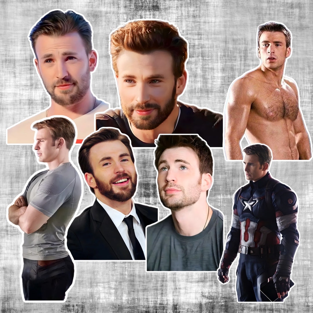 Chris Evans Captain America Actor Vinyl Stickers Bundle - Etsy